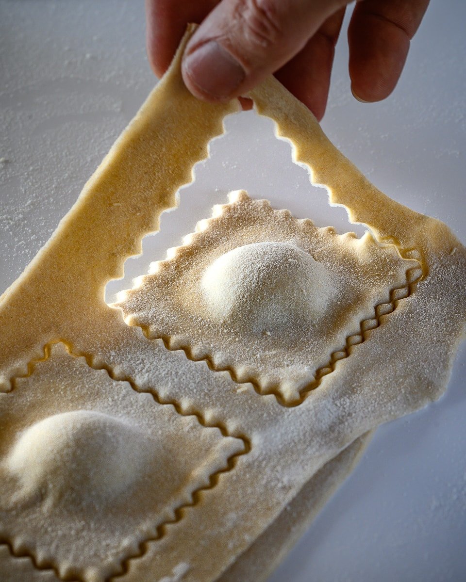 Vegan Ricotta Ravioli with Roasted Garlic - School Night Vegan