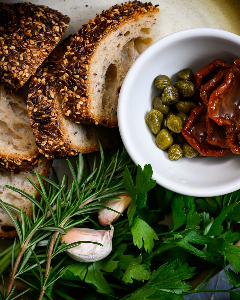 Braised Runner Beans with Pangritata - School Night Vegan