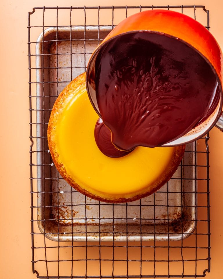 Giant Vegan Jaffa Cake - School Night Vegan