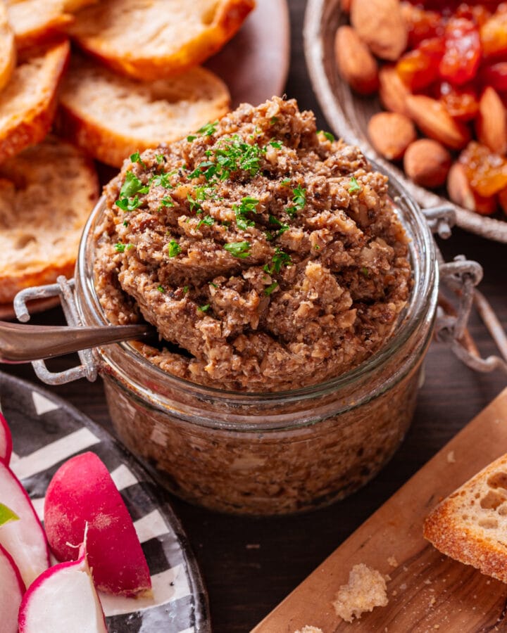 Vegan Mushroom Pâté with Roasted Garlic - School Night Vegan