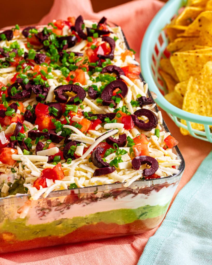 Vegan Seven Layer Dip - School Night Vegan