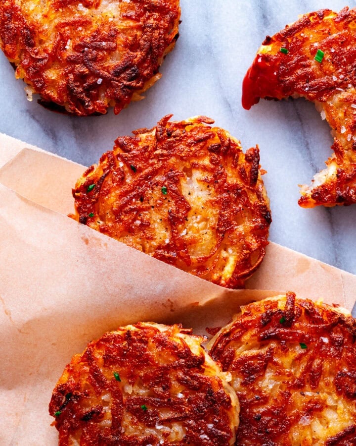 Crispy Vegan Hash Browns (Baked, Fried or Air Fried) - School Night Vegan