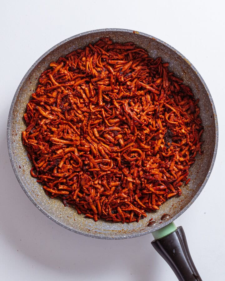 BBQ Shredded Tofu - High Protein Vegan Pulled Pork - School Night Vegan